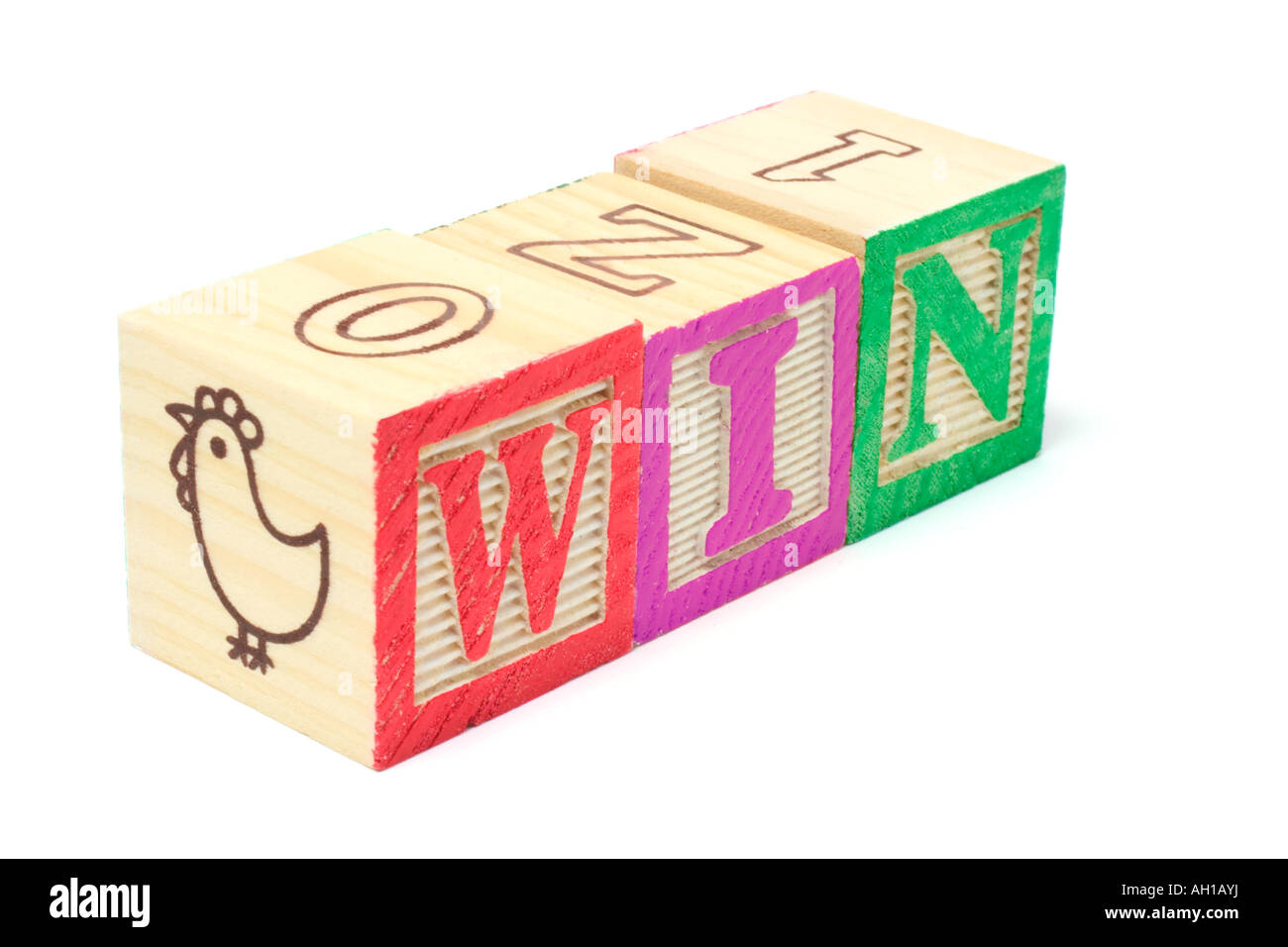 Alphabet Blocks - WIN Stock Photo - Alamy