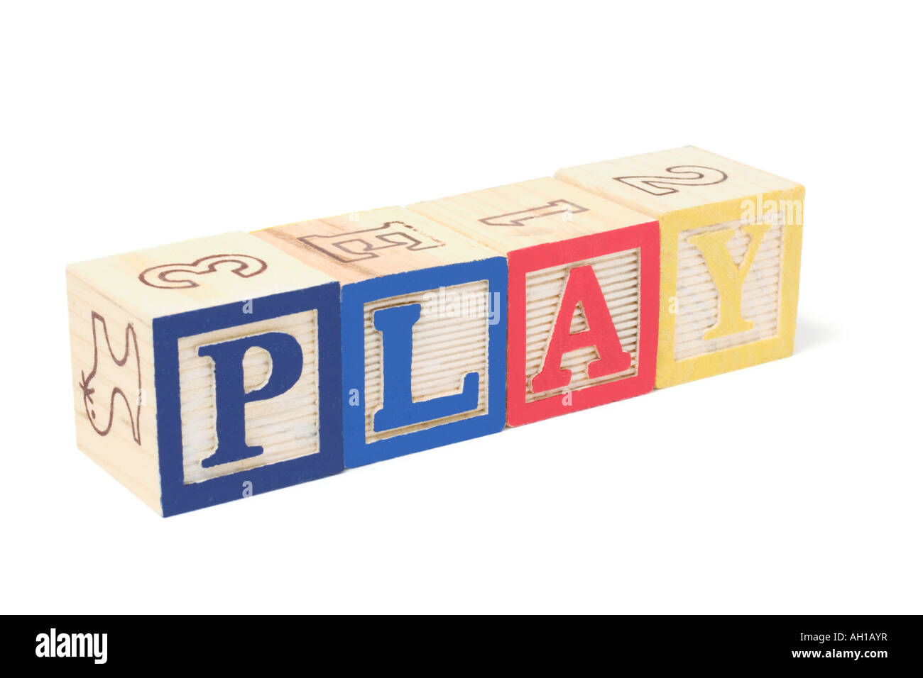 Alphabet Blocks - PLAY Stock Photo - Alamy