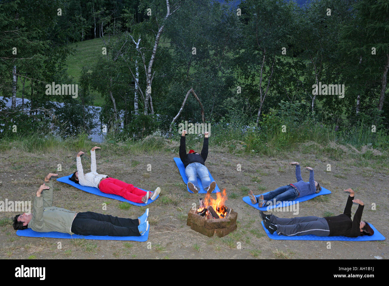 Group by fireplace hi-res stock photography and images - Alamy