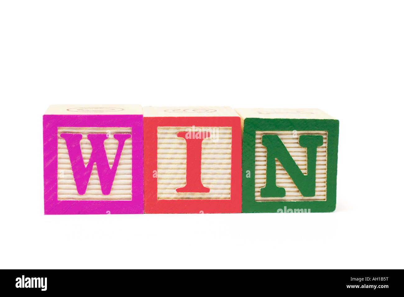 Alphabet Blocks - WIN Stock Photo - Alamy