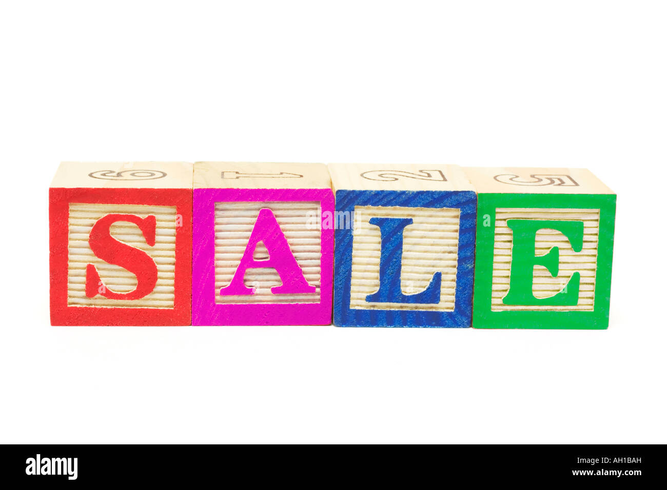 Alphabet Blocks - SALE Stock Photo - Alamy