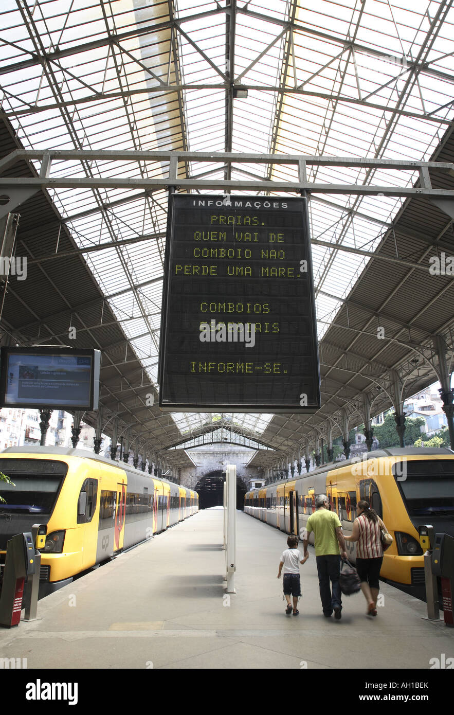 San Benito Train Station, Porto, Douro Litoral, Portugal Stock Photo ...