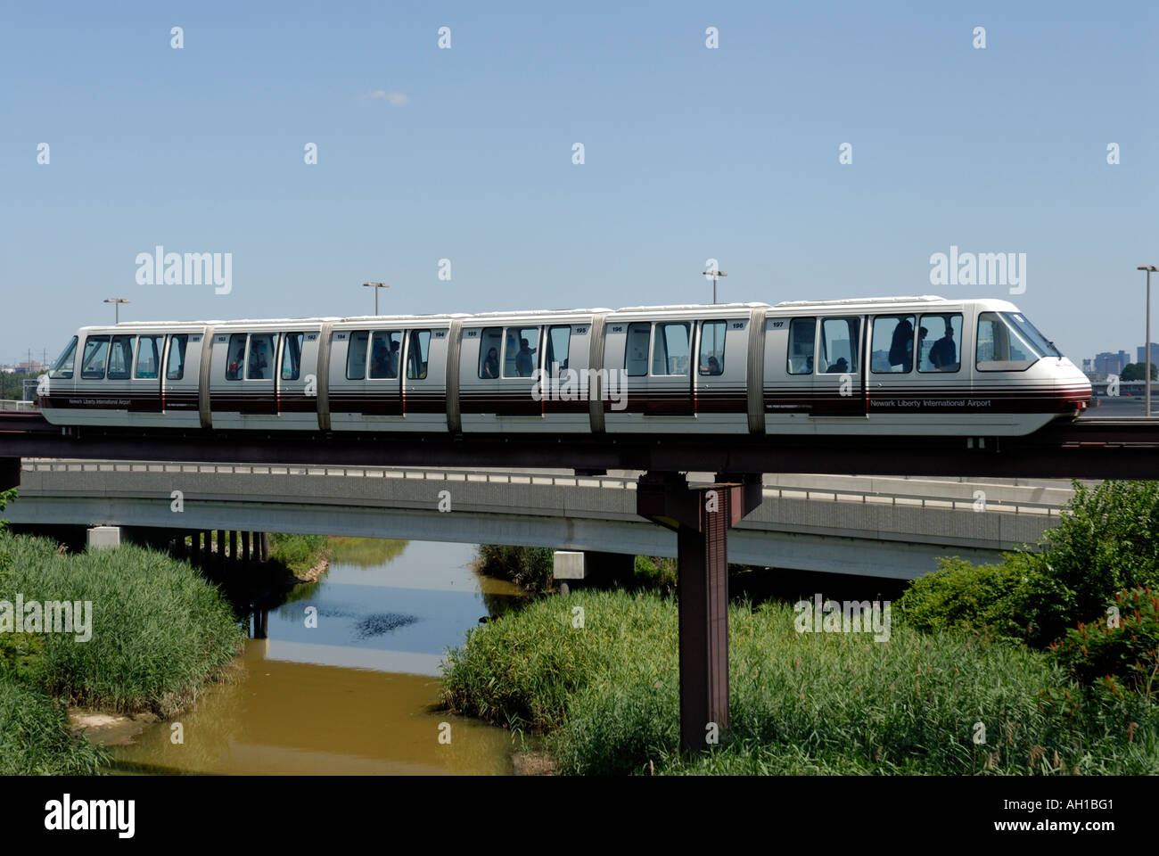 Monorail, Newark-Liberty International Airport Stock Photo - Alamy