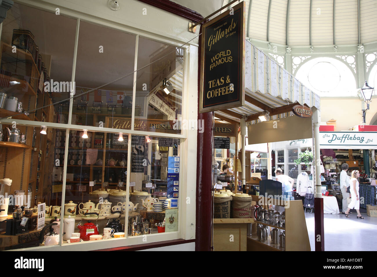 Bath Indoor Market, Bath, England, UK Stock Photo - Alamy