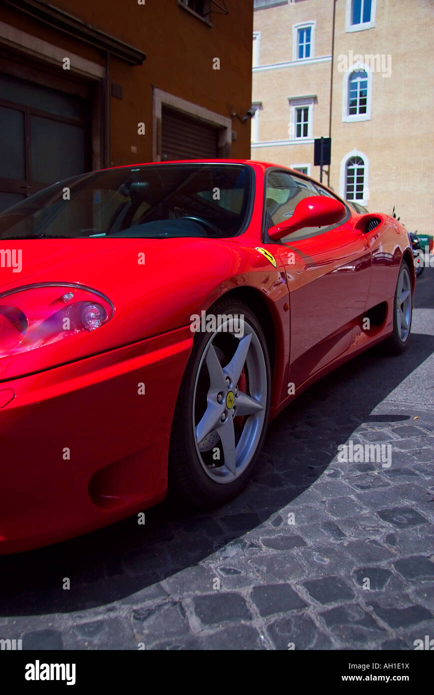 Rome Italy Symbol of Italy Candy Red Ferrari Stock Photo - Alamy