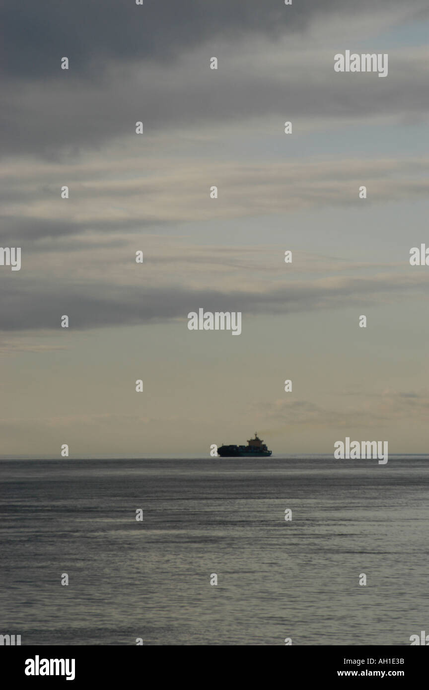 Container ship entering Admiralty Inlet bound for a Puget Sound ...