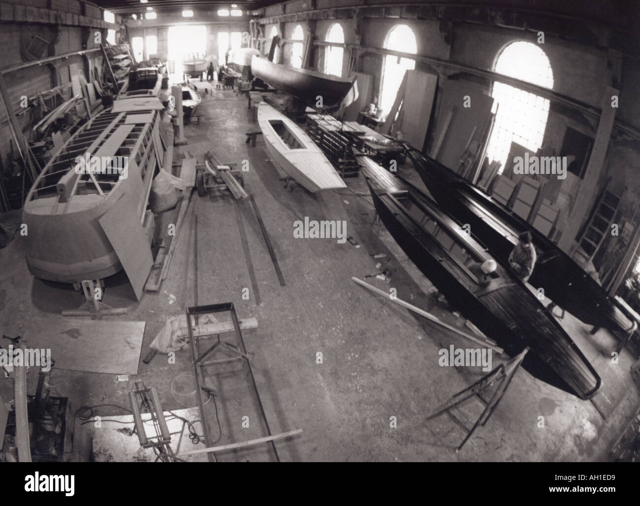 Gondolas factory in Venice Italy Stock Photo - Alamy