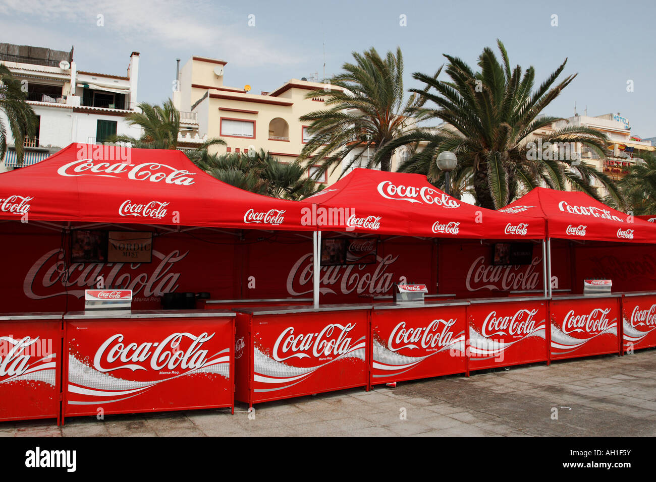 coca cola bar sitges spain europe Stock Photo - Alamy