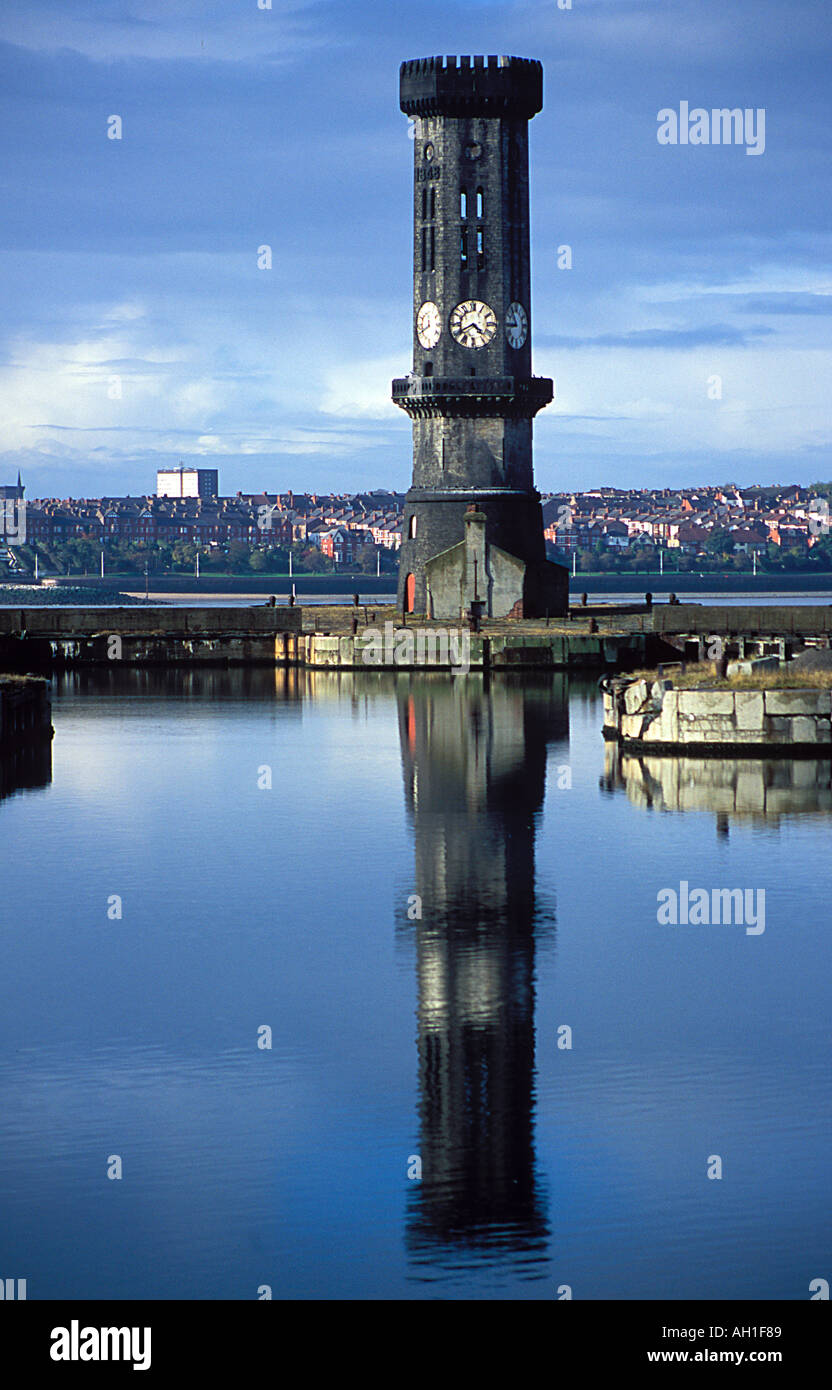 Victoria Tower Salisbury Dock Liverpool 1848 by Jesse Hartley Stock ...
