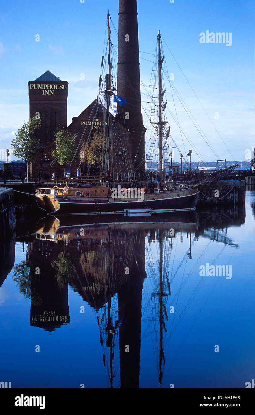 The Pump House Albert Docks Liverpool Stock Photo - Alamy