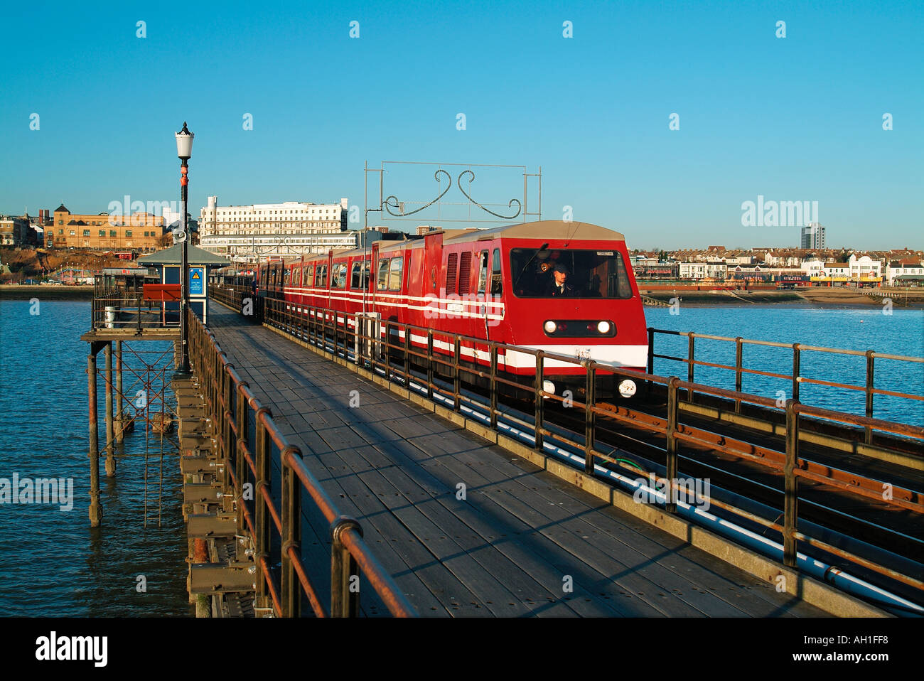 Southend pier train hi-res stock photography and images - Alamy