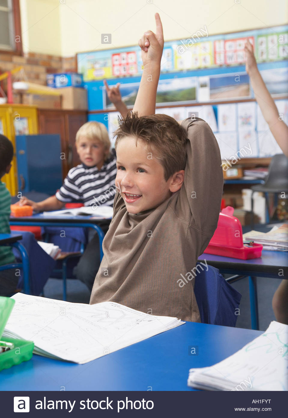 Student Asking Question Class Stock Photos & Student Asking Question ...