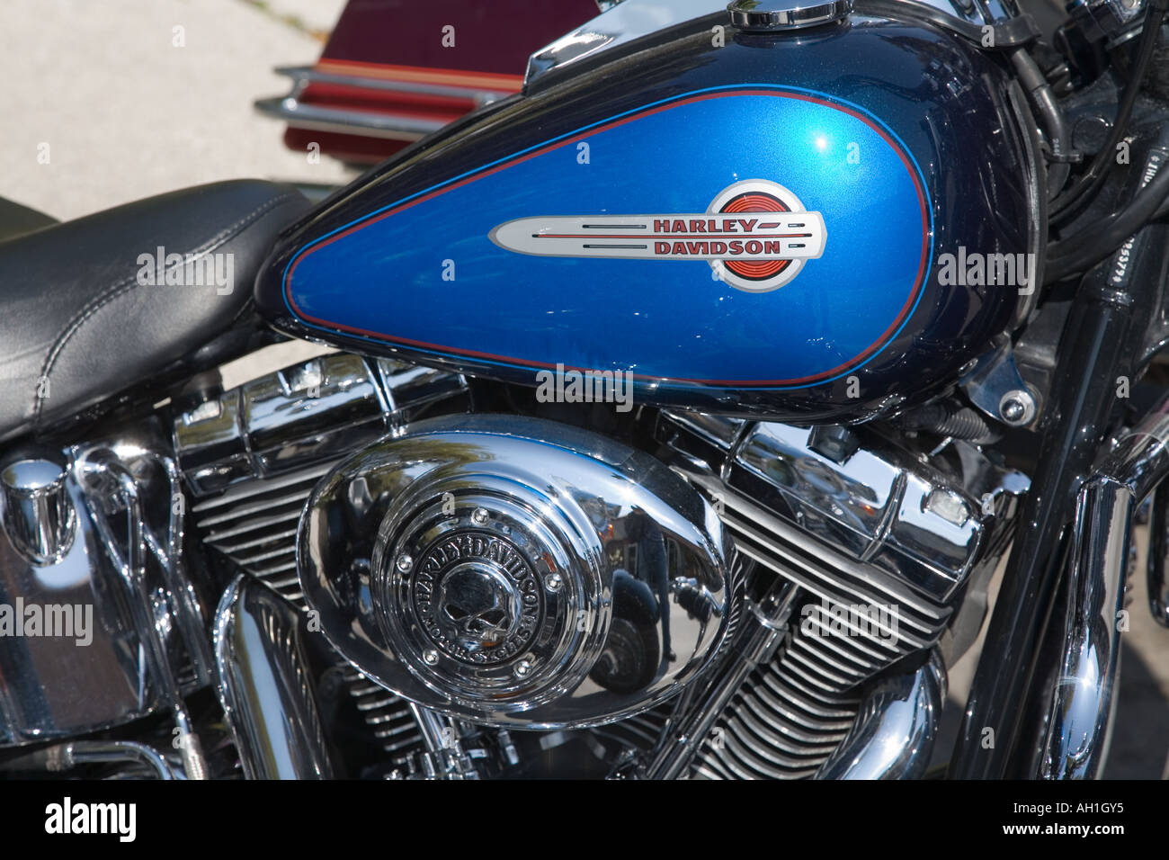 Harley Davidson Motorcycle Saint Augustine Florida U.S.A Stock Photo ...