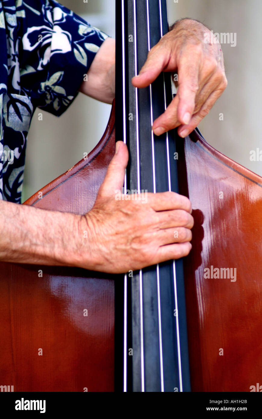 Man playing double bass hi-res stock photography and images - Alamy