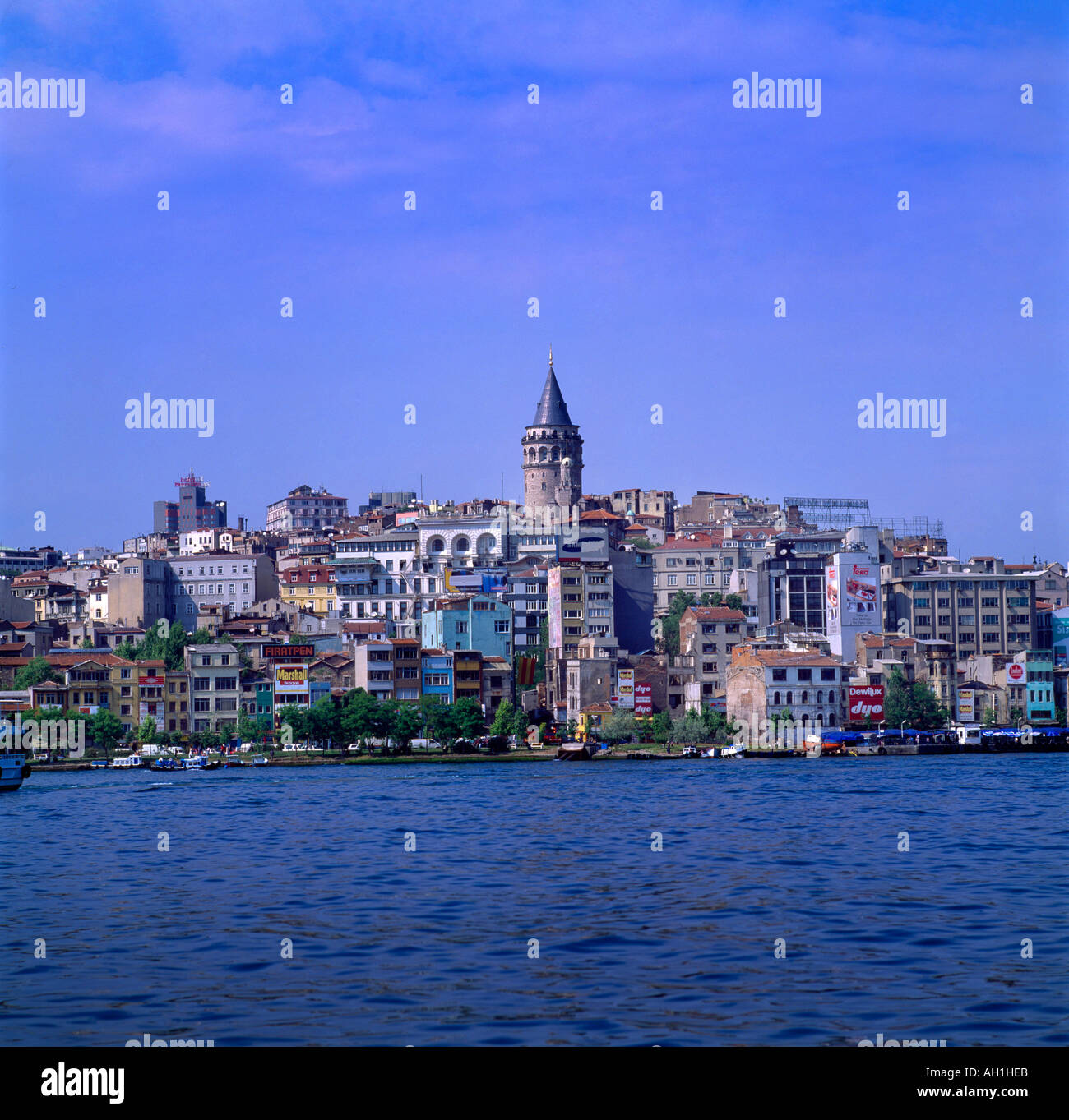 Istanbul Turkey Waterfront Galata Tower Stock Photo - Alamy