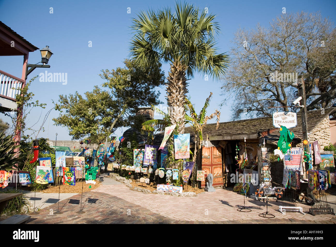 American Flag Stall Saint Augustine Florida U.S.A Stock Photo - Alamy