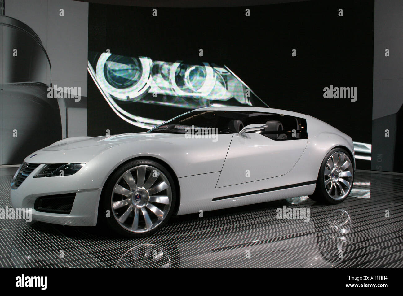 Saab concept car at the British International Motor Show 2006 Stock ...