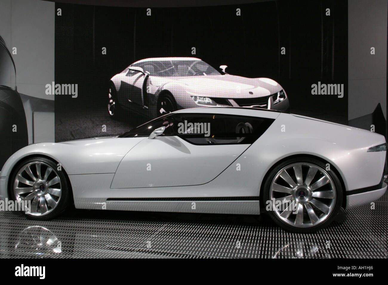 Saab concept car motor car at the British International Motor Show 2006 ...