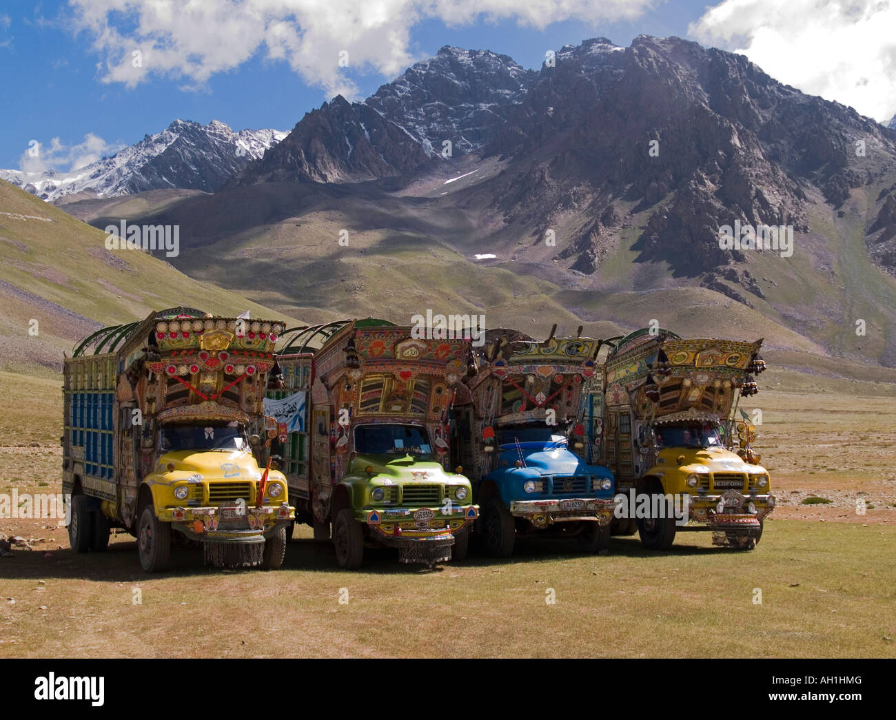 gorgeous trucks and scenery at the Shandur Pass in the Hindu Kush ...