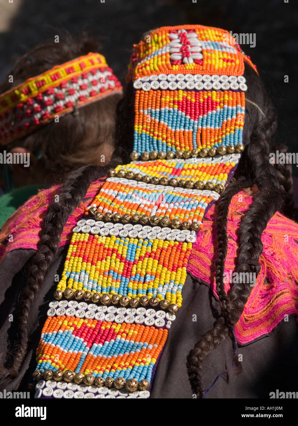 traditional Kalasha headdress Stock Photo - Alamy