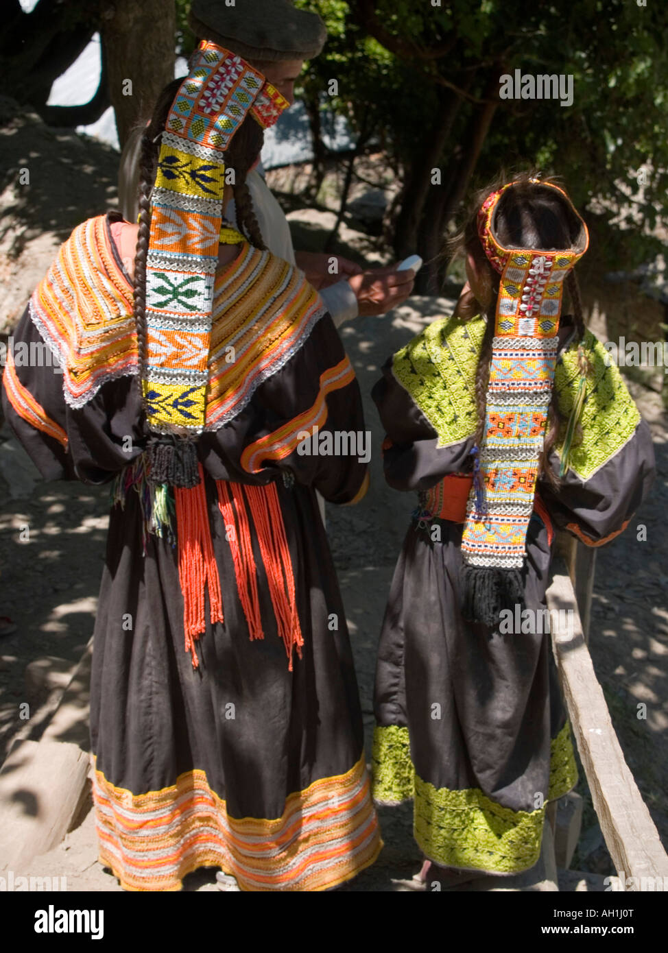 The tradtional clothing of Kalasha women Stock Photo - Alamy