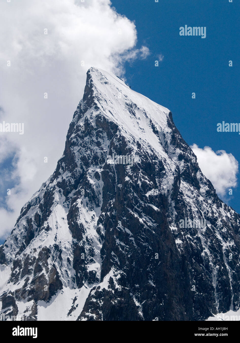 pointed Mitre Peak Karakoram Range Pakistan Stock Photo - Alamy