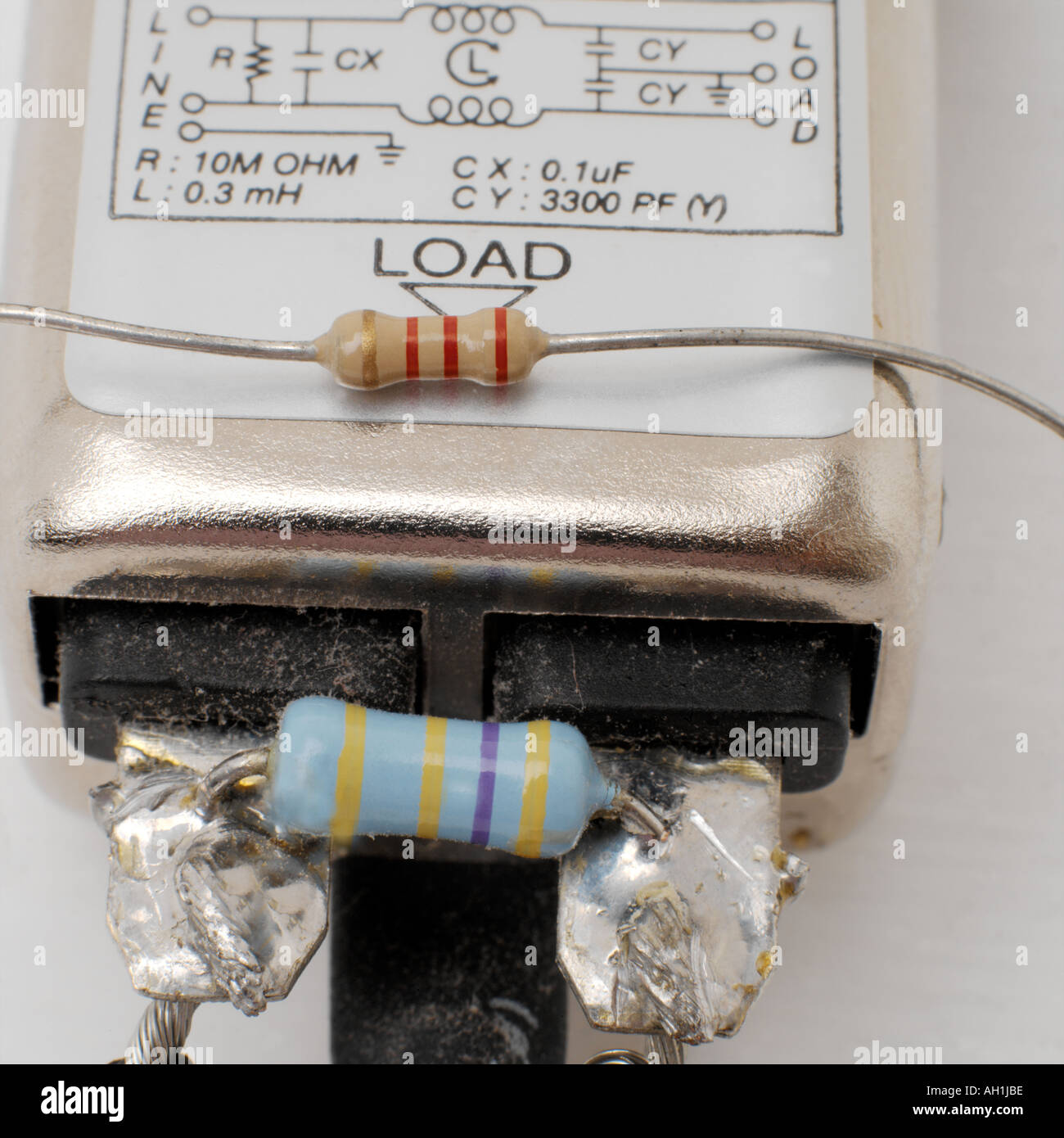 Carbon Composition Resistor Red Cream Metal Oxide Film Resistor Blue ...