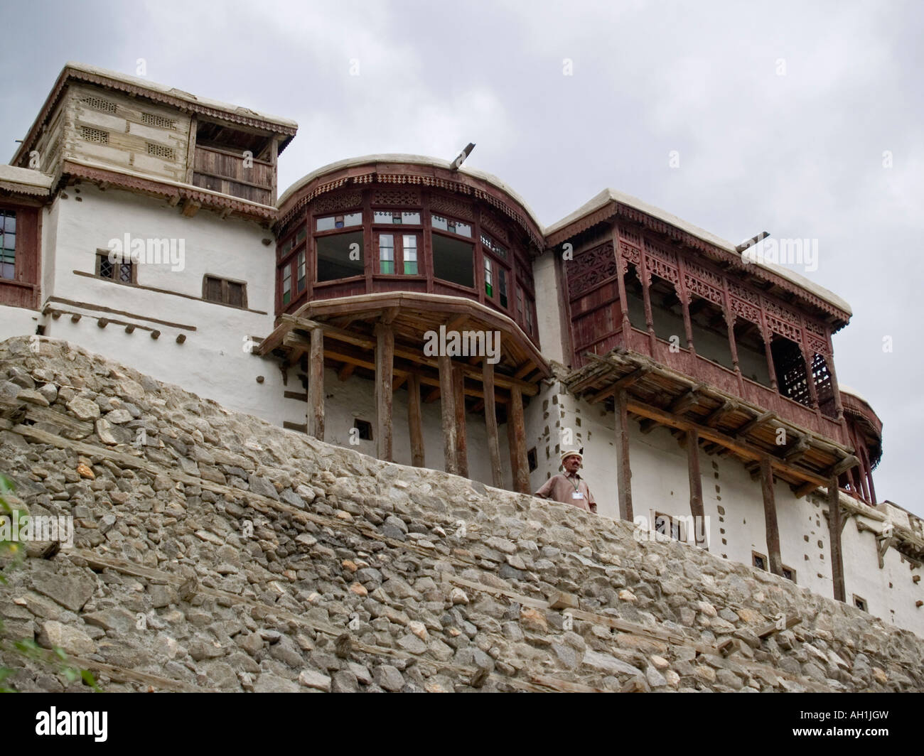 view of the beautiful old Baltit Fort sitting above the Hunza Valley ...