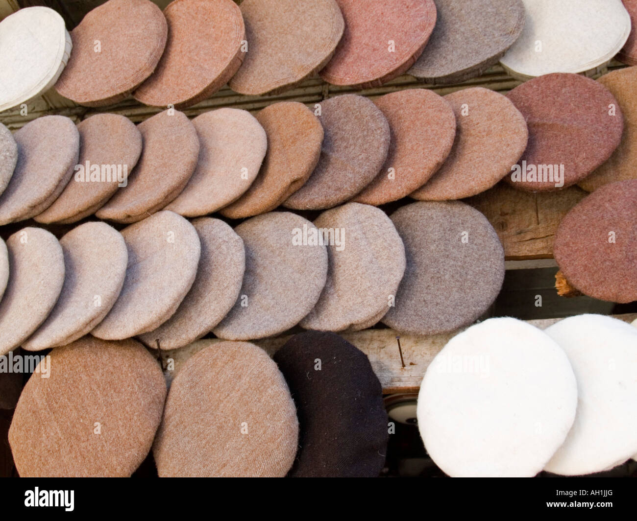 hat shop selling the traditional hats worn by the men of Gilgit and ...