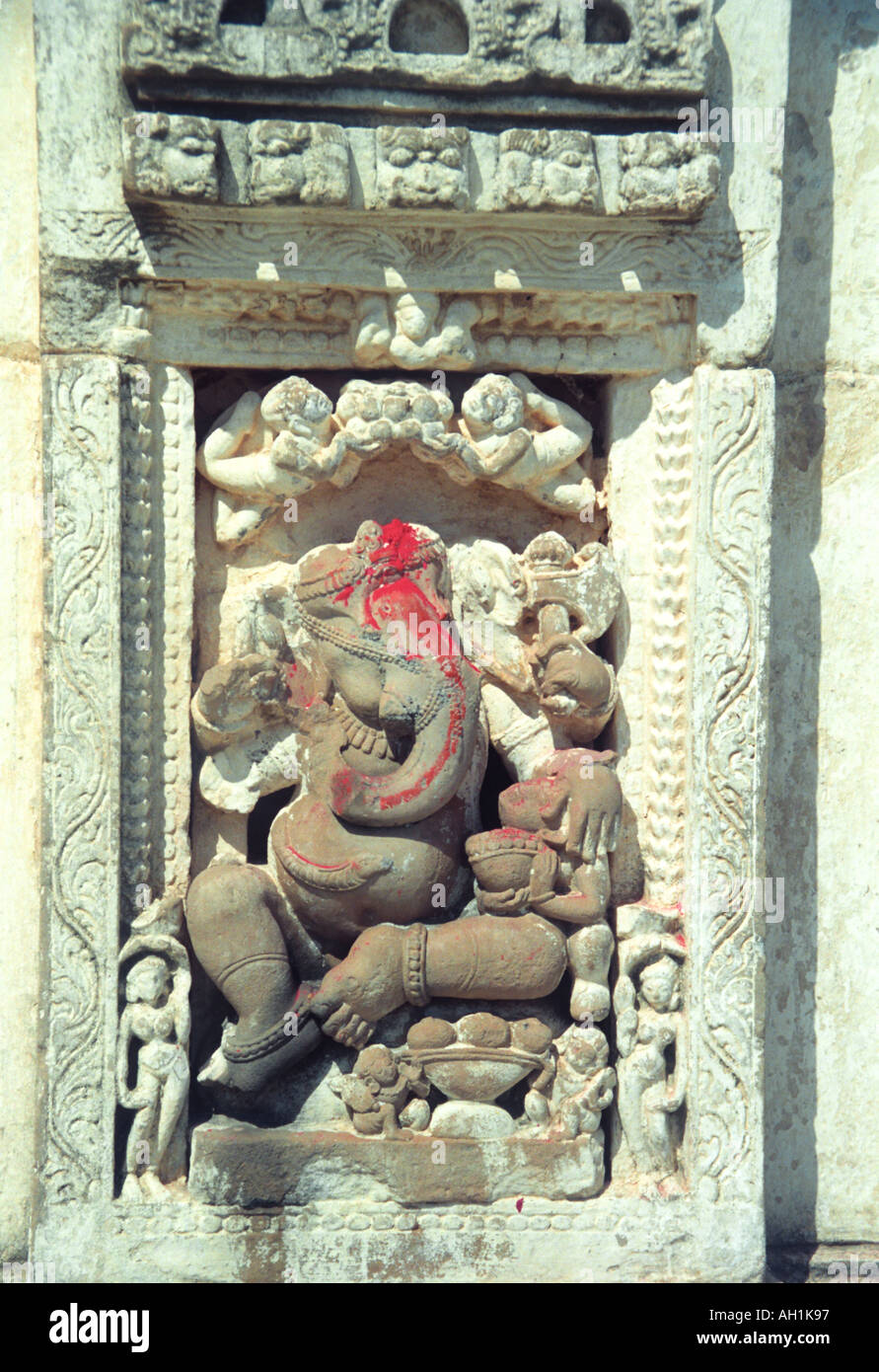 Ganesh statue at Hindu temple Osian Rajasthan India South Asia Stock ...