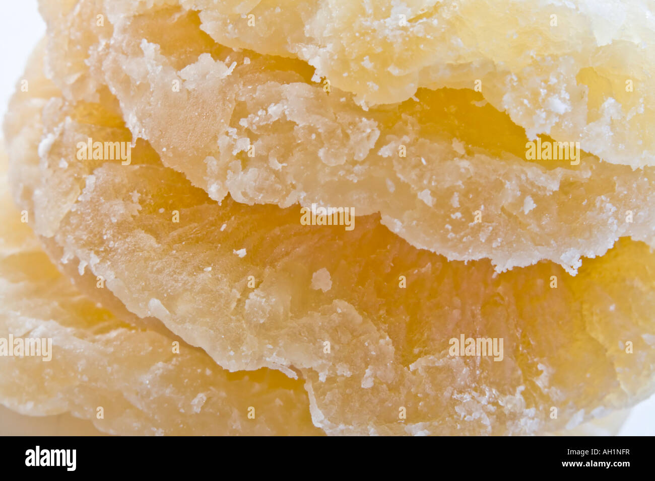 Stack of dried pineapple on a white background Stock Photo - Alamy