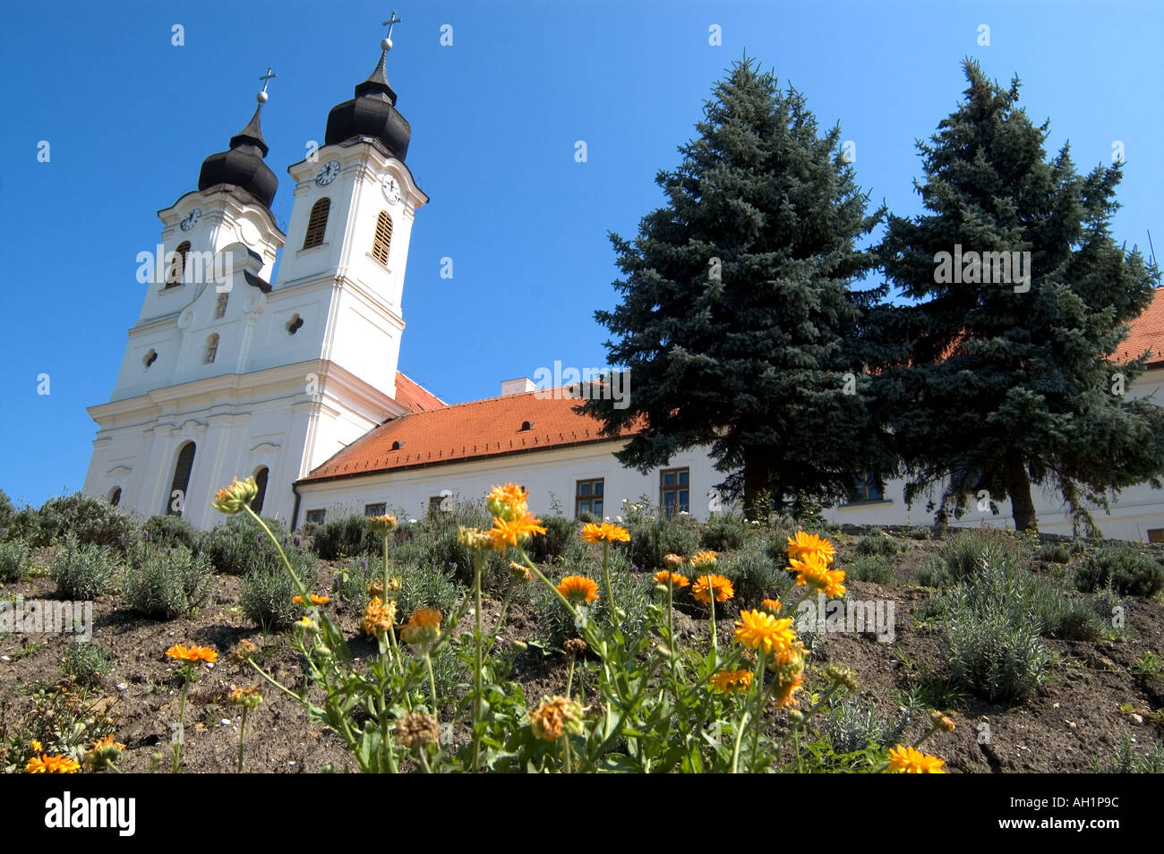 Tihany Abbey Church Balaton Hungary Stock Photo - Alamy