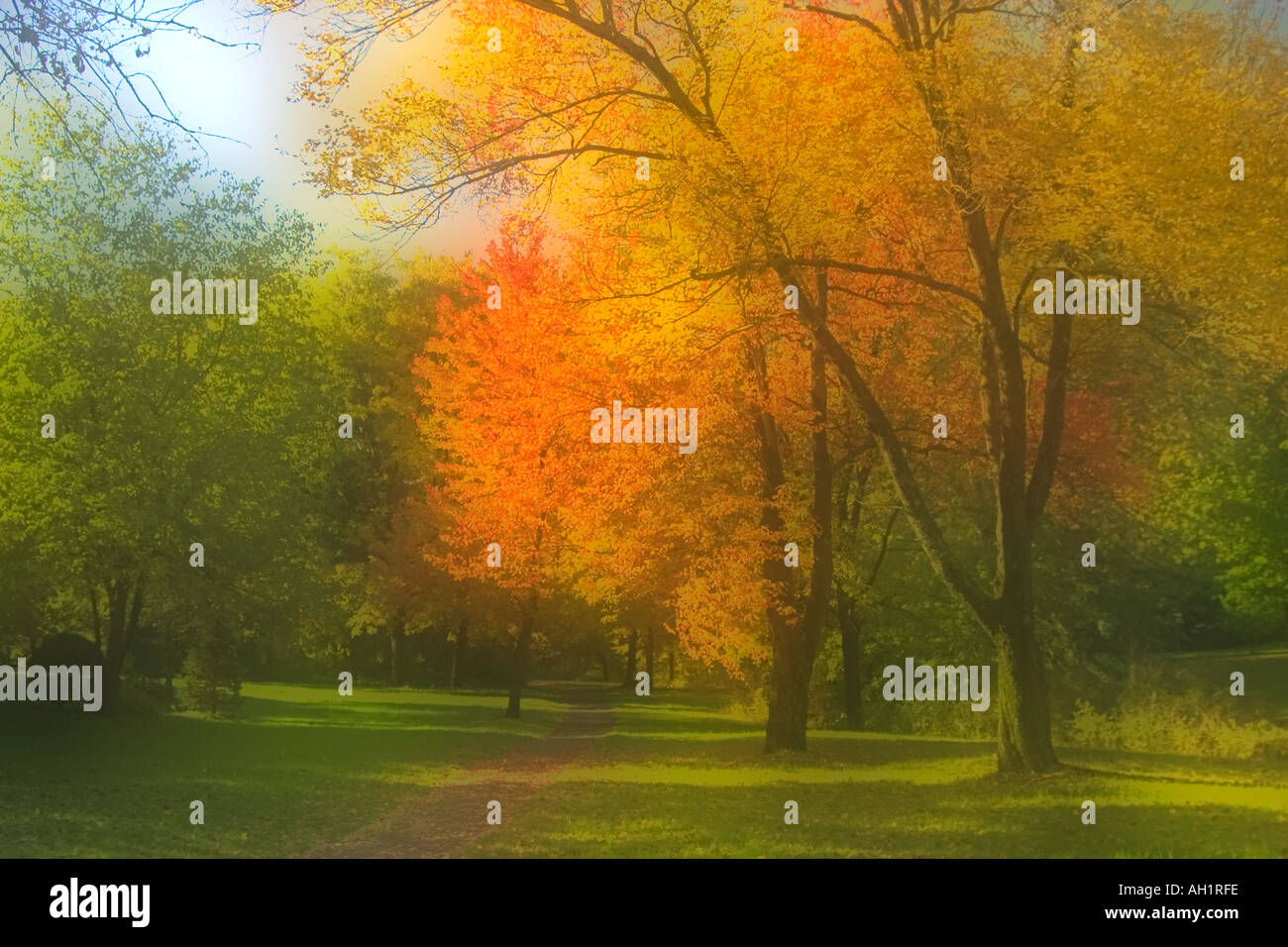 Dreamy new england fall hi-res stock photography and images - Alamy