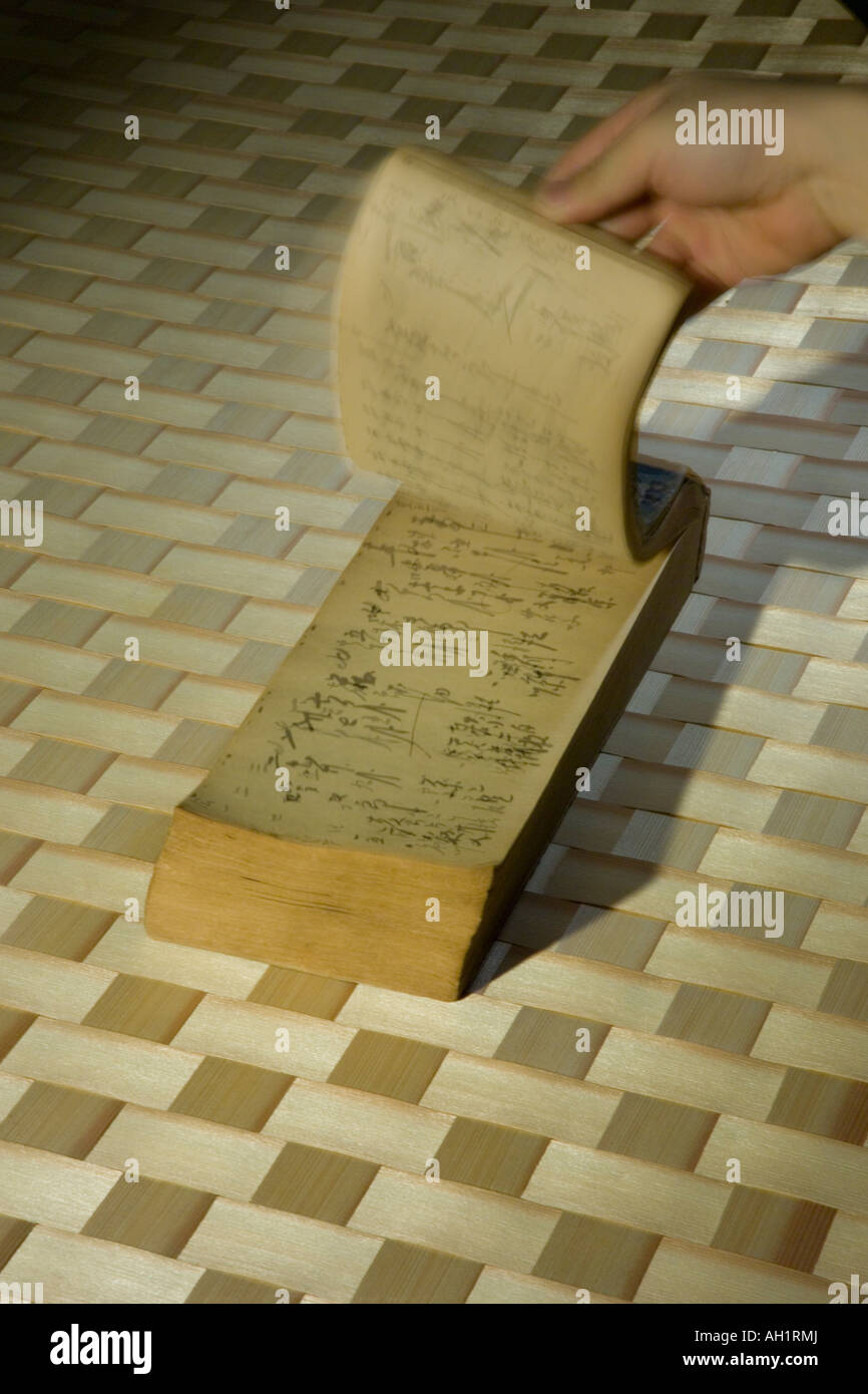 Old-fashioned account book Stock Photo - Alamy