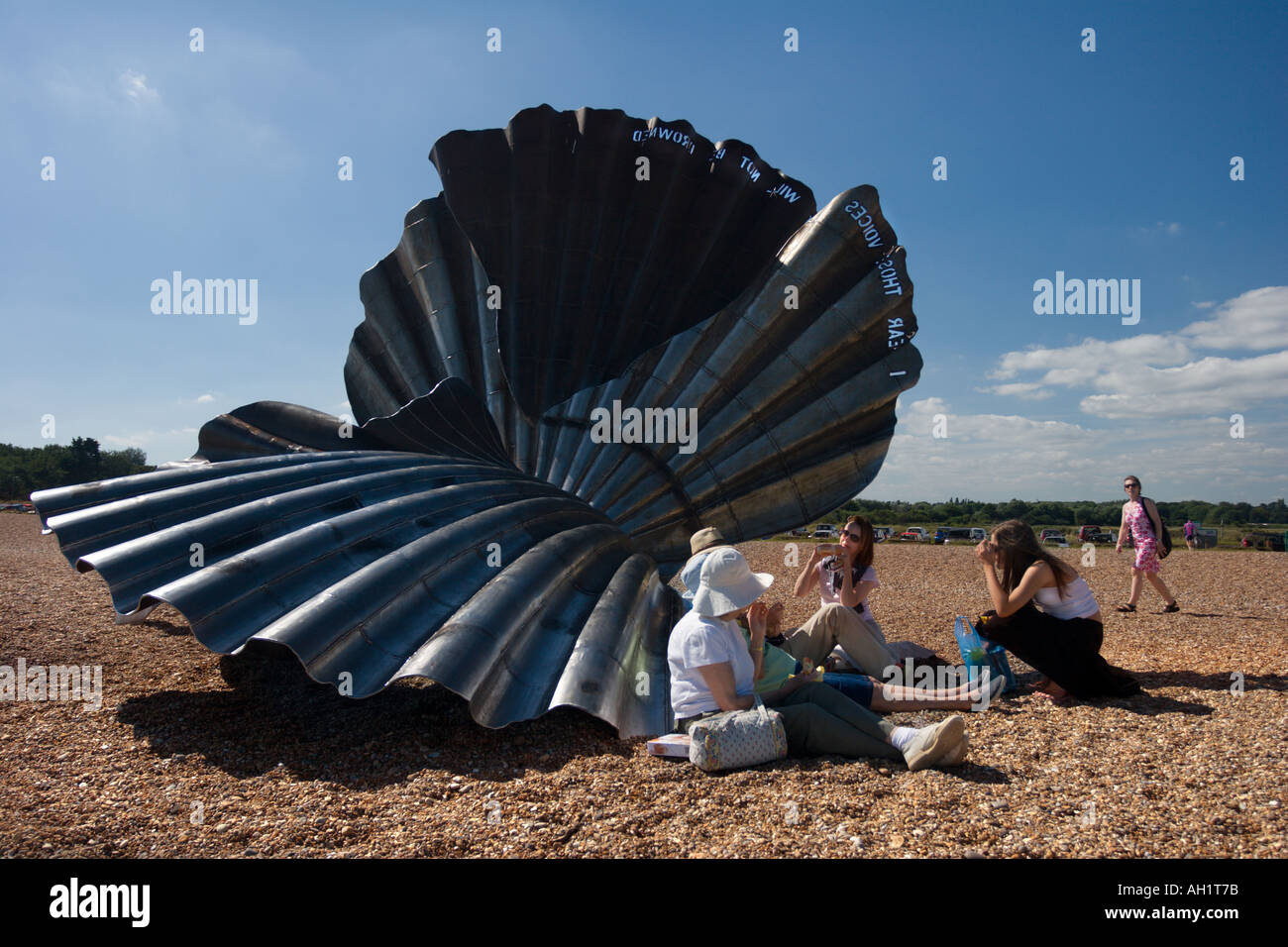Aldeburgh in Suffolk controversial scallop shell sculpture by Maggie ...