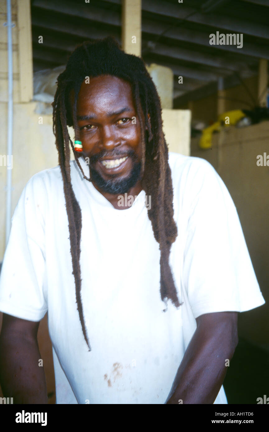 Caribbean rasta island man hi-res stock photography and images - Alamy
