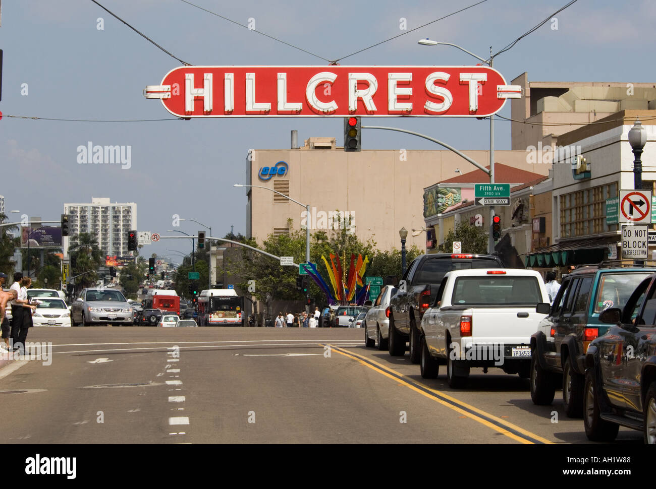 Hillcrest sign hi-res stock photography and images - Alamy