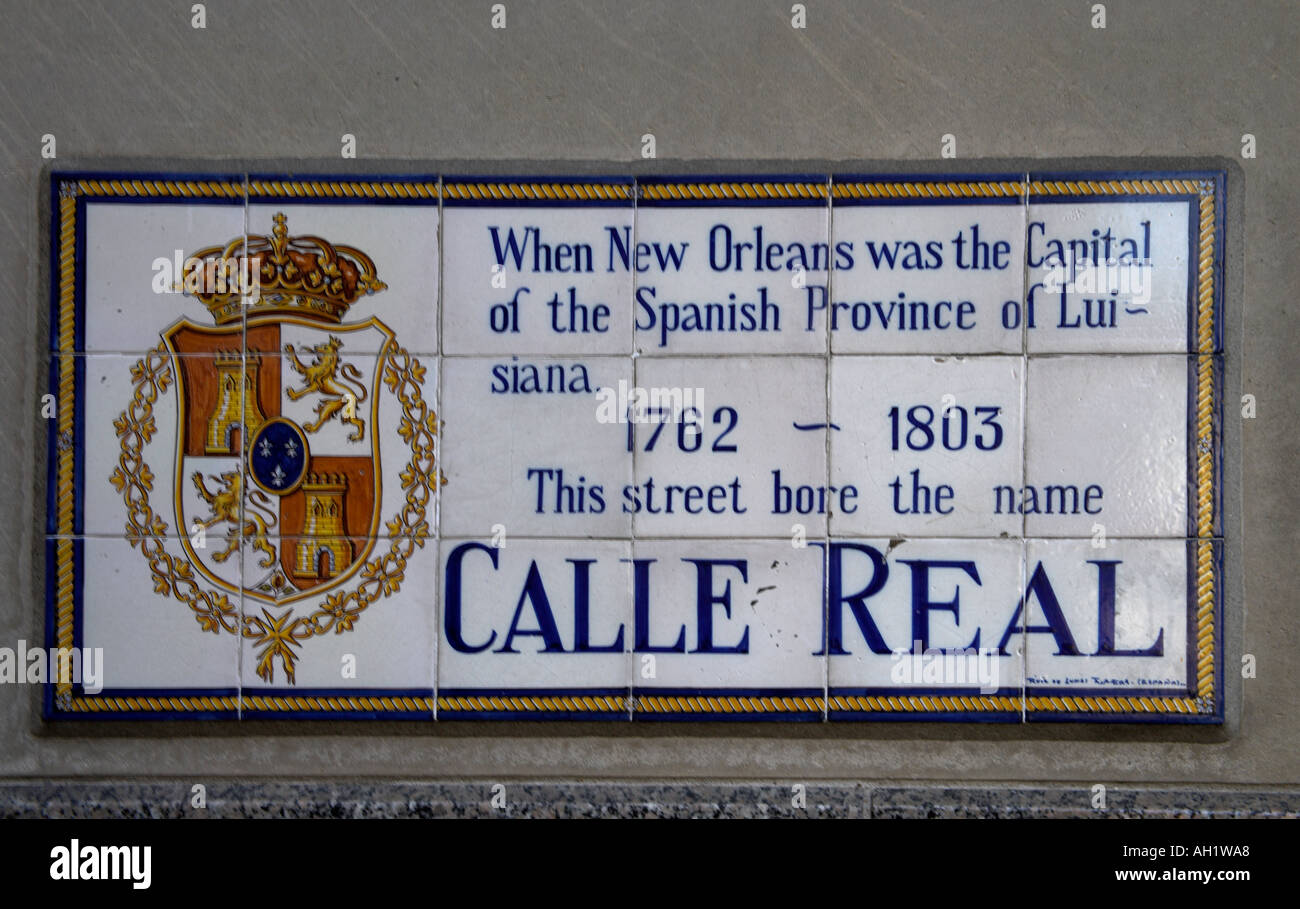 Calle real spanish street sign hi-res stock photography and images - Alamy
