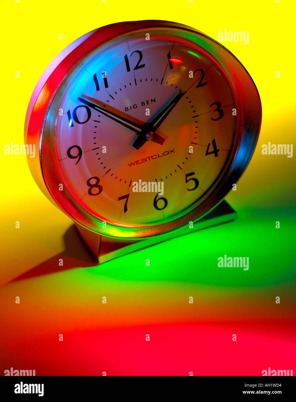 Alarm clock abstract primary colors Stock Photo - Alamy