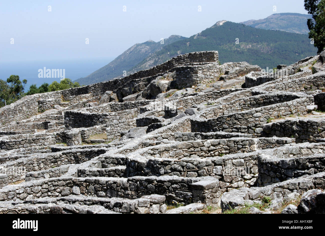 Celtic Hill Fort of Santa Tecla Northern Spain Galicia Stock Photo - Alamy