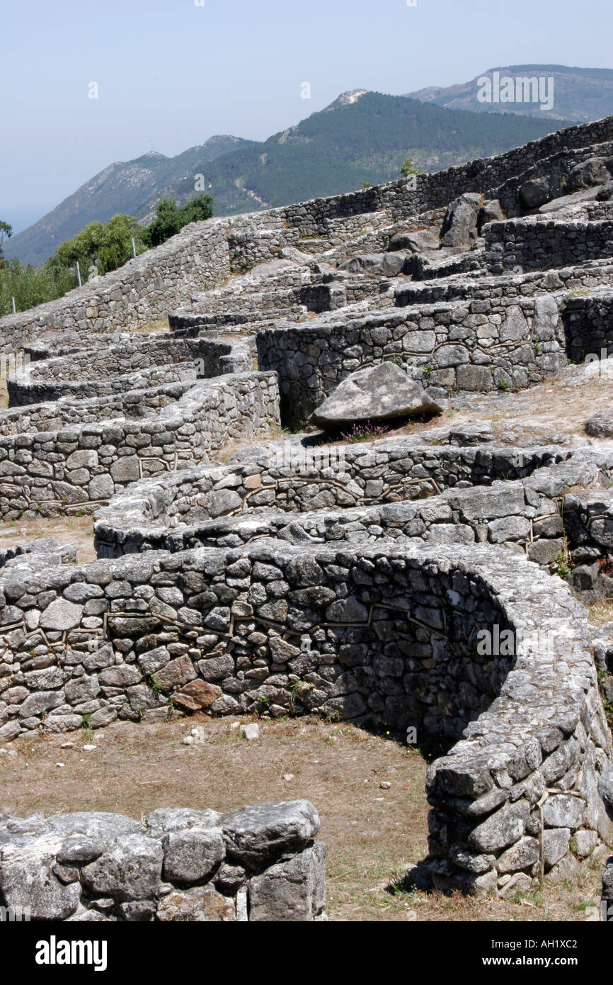 Celtic Hill Fort of Santa Tecla Northern Spain Galicia Stock Photo - Alamy