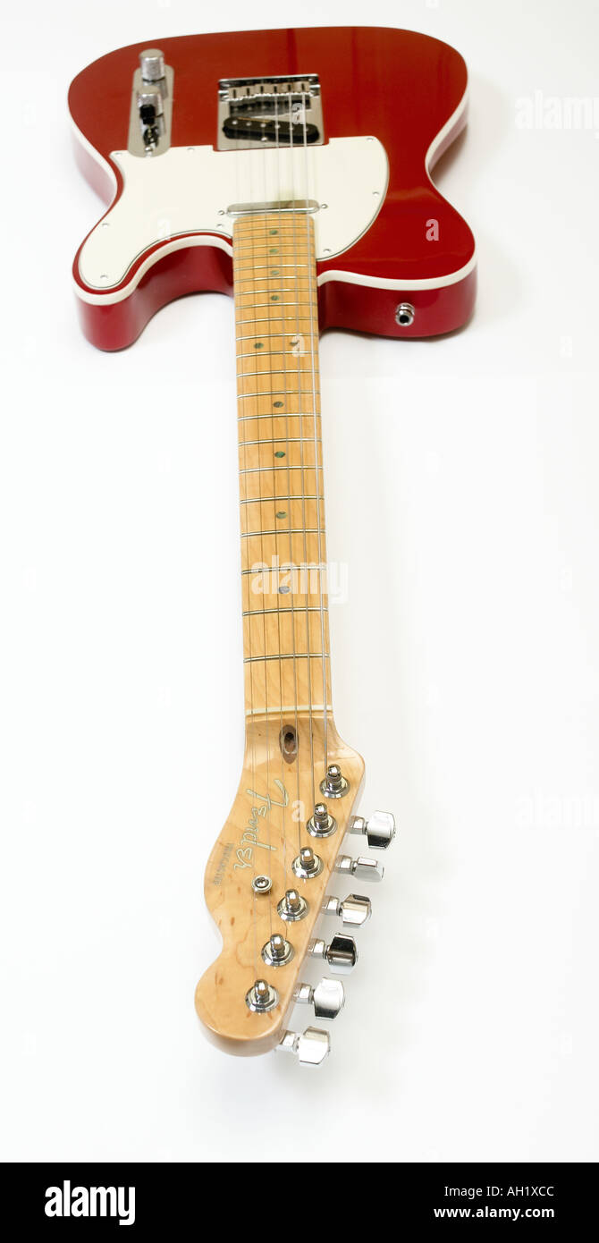 red fender telecaster Stock Photo - Alamy