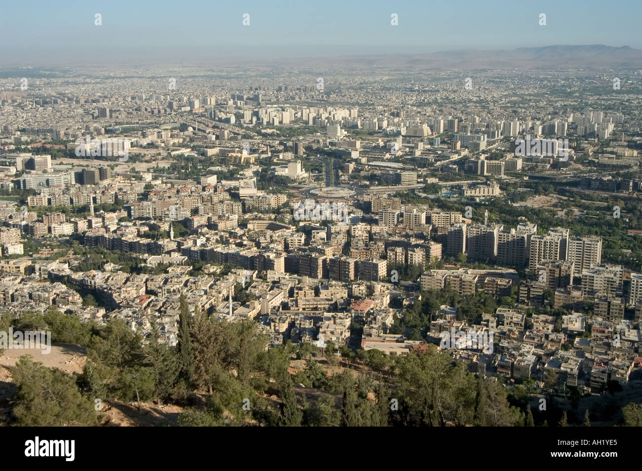 city view of Damascus Syria Middle East Stock Photo - Alamy