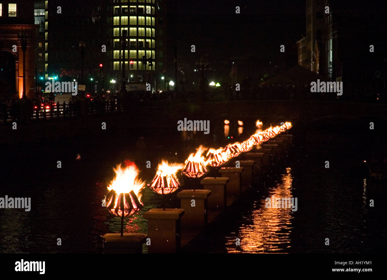 WaterFire, Barnaby Evans' award winning fire sculpture installation on ...