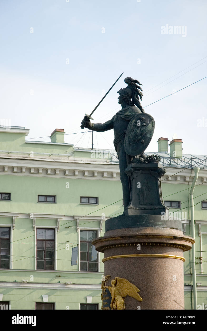 Statue near the Winter Palace in Saint Petersburg Russia Stock Photo ...