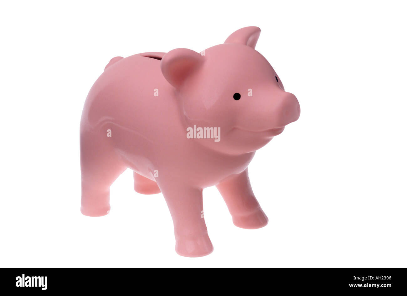 toy plastic pig silhouetted on white background Stock Photo - Alamy
