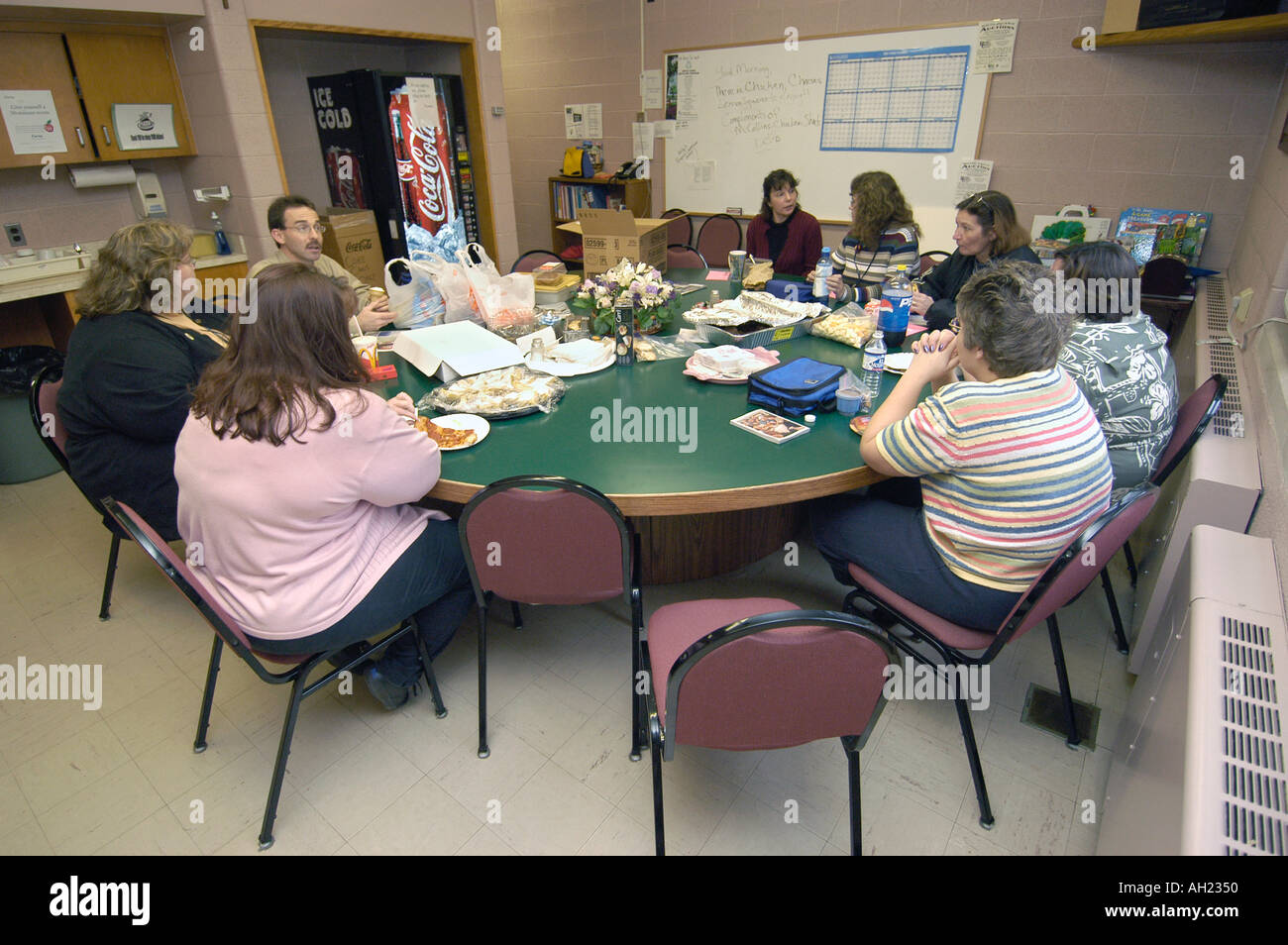 Catholic Elementary School Educational Setting teacher meeting Stock ...