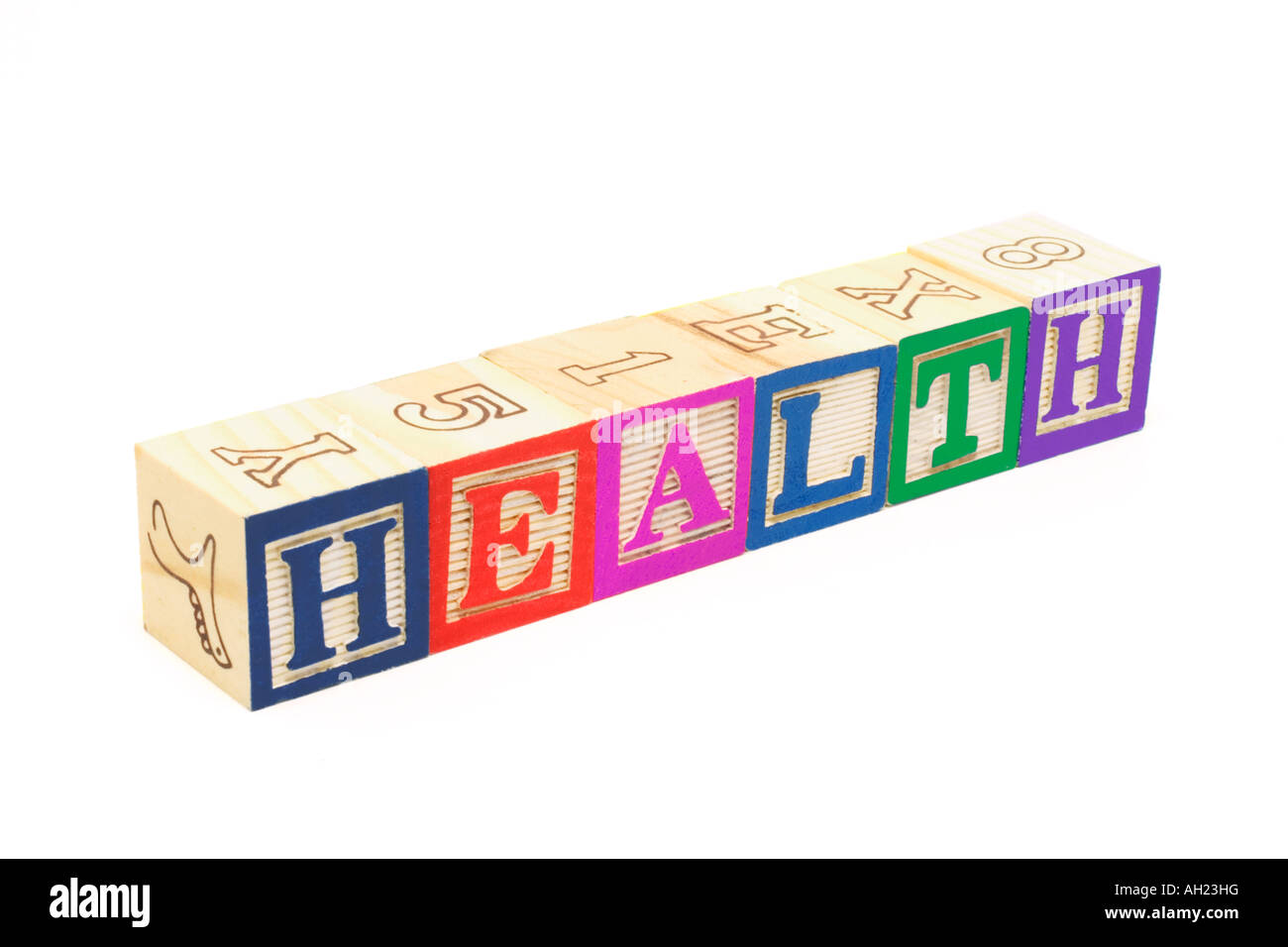 Alphabet Blocks - HEALTH Stock Photo - Alamy