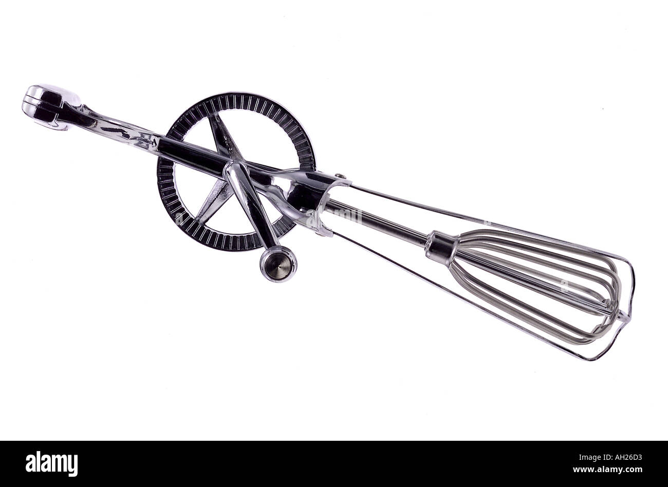 hand mixer silhouetted on white background Stock Photo - Alamy