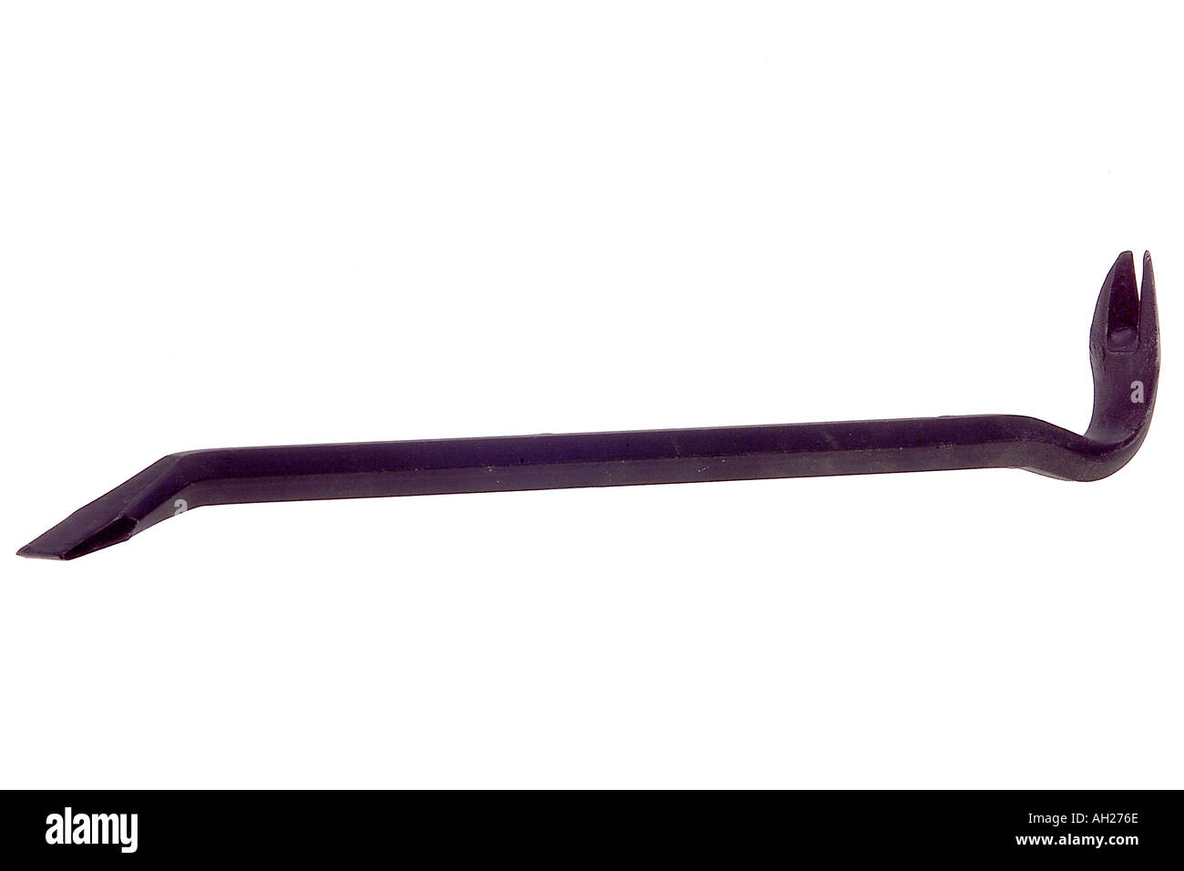 Silhouetted crowbar on white background Stock Photo - Alamy